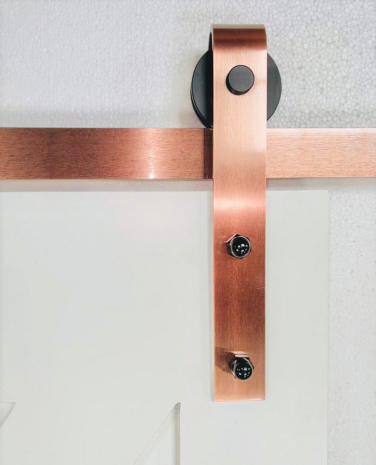 RoseGold Brass Side Mount (B02-RG) – Ideal Barn Doors