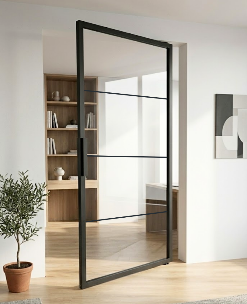 Internal Glass Pivot Doors offset Pivot Doors (PVT63A18C) – Ideal Barn ...
