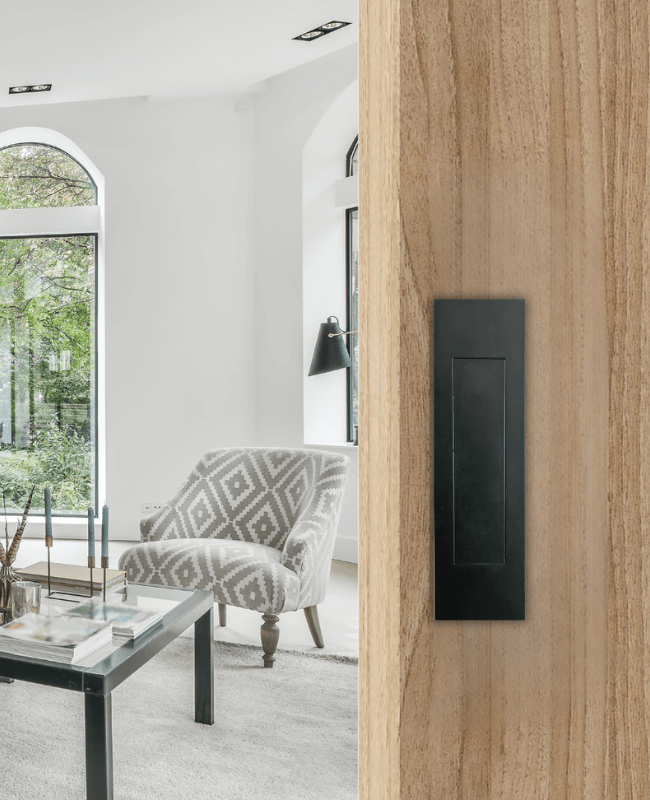 Recessed Finger Pull Handle HG04-B – Ideal Barn Doors