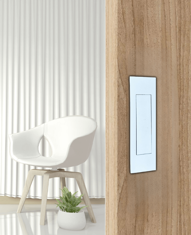 Recessed Finger Pull Handle HG04-W – Ideal Barn Doors