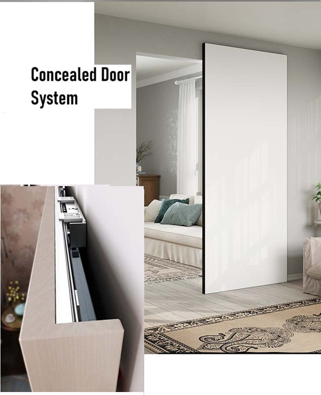 Hidden Sliding Door – Trackless Ghost Door System – Ideal Barn Doors